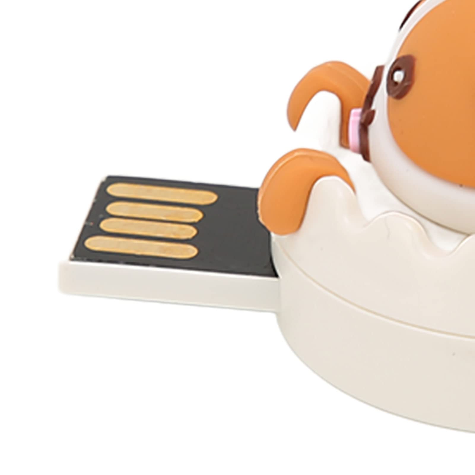 Cartoon Memory Stick, Cute Dog U Disk USB Interface AntiElectromagnetic Interference for Little Corgi + Ring Buckle 64GB