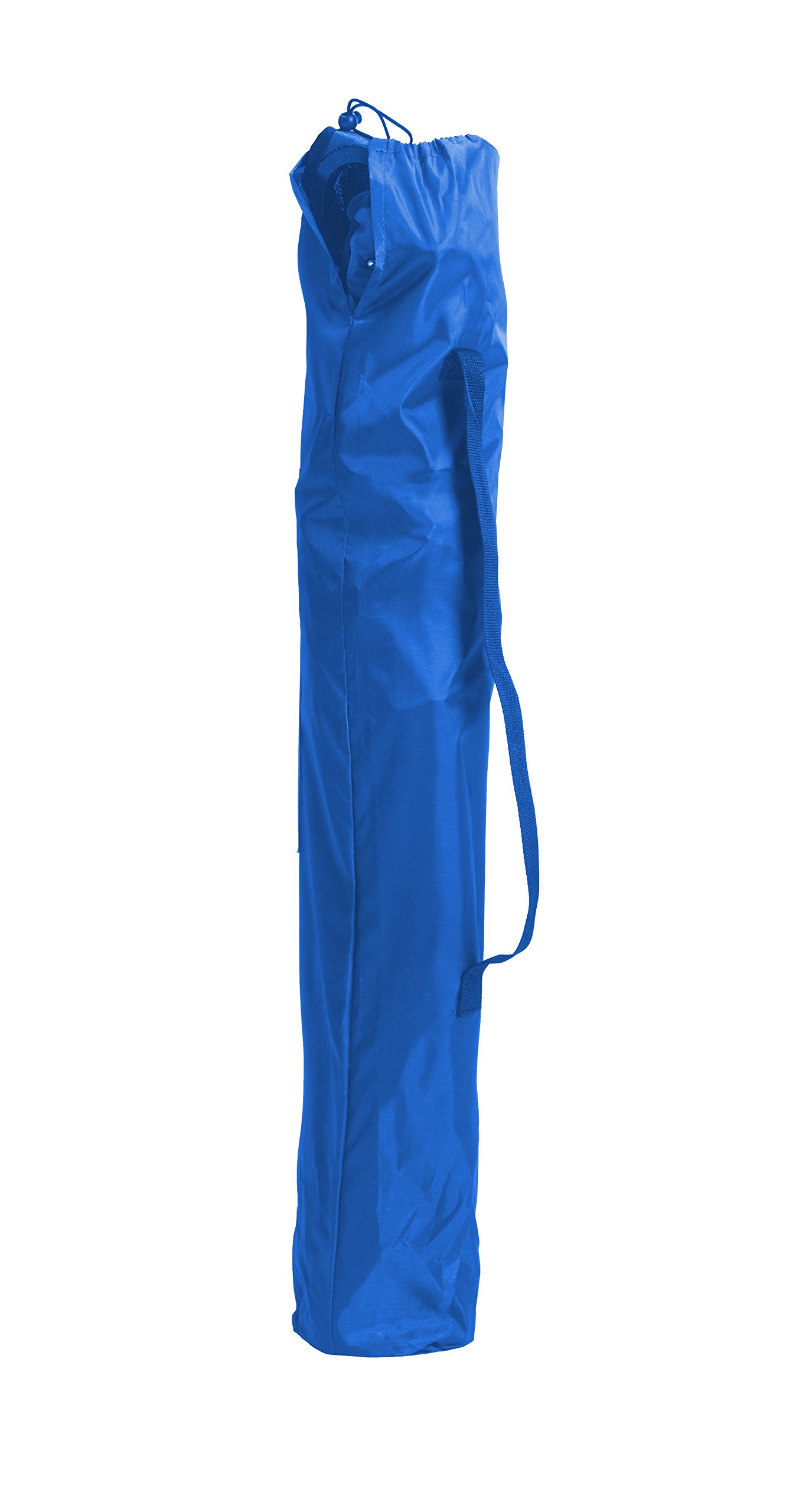 Quik Chair Portable Folding Chair with Arm Rest Cup Holder and Carrying and Storage Bag, Blue