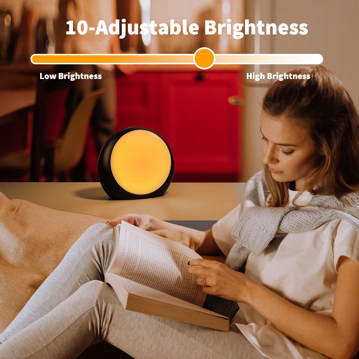 iDealSleep Loudspeakers Brown Noise Sounds White Noise Machine 30 Soothing Sounds 12 Color Night Lights Auto-Off Timer Calming Sleep Machine with Memory Function for Baby Kids Adult for Office Privacy