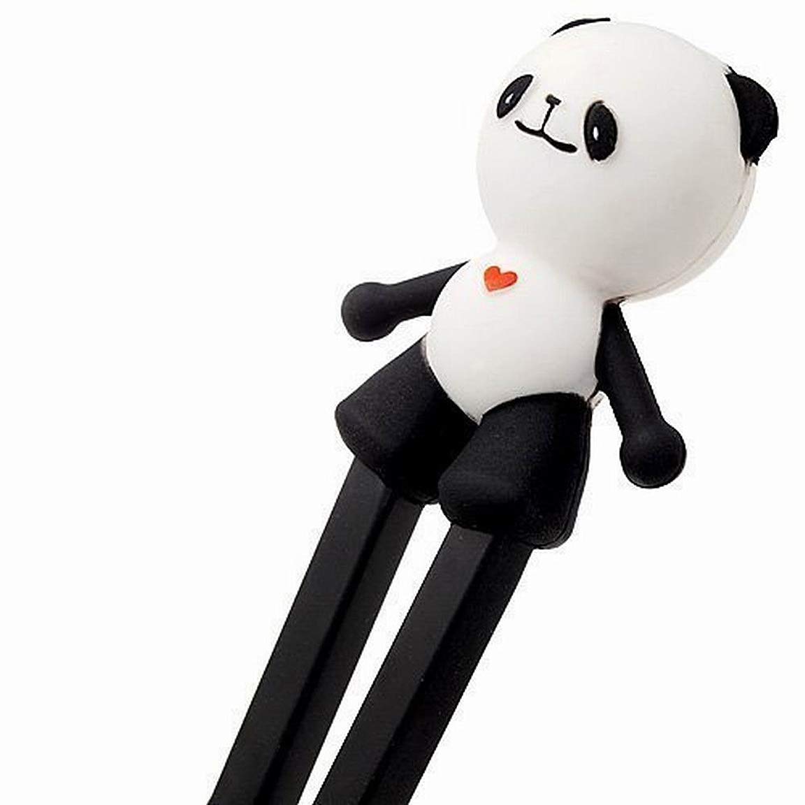 Happy Sales HSTC-PNDABW, Training chopsticks for beginners right or left handed, Panda