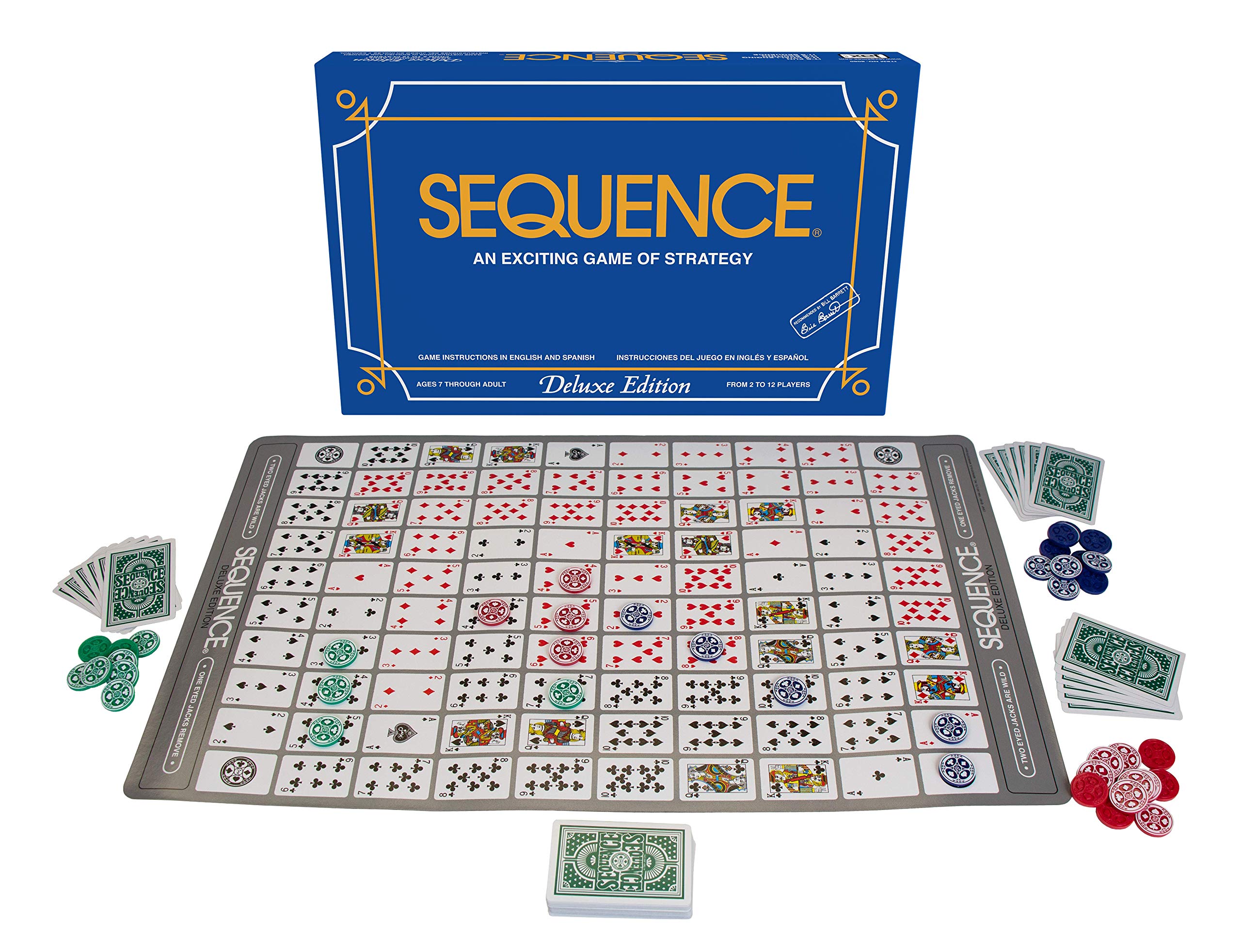 Jax Sequence - Exciting Game of Strategy - Deluxe Edition, Blue