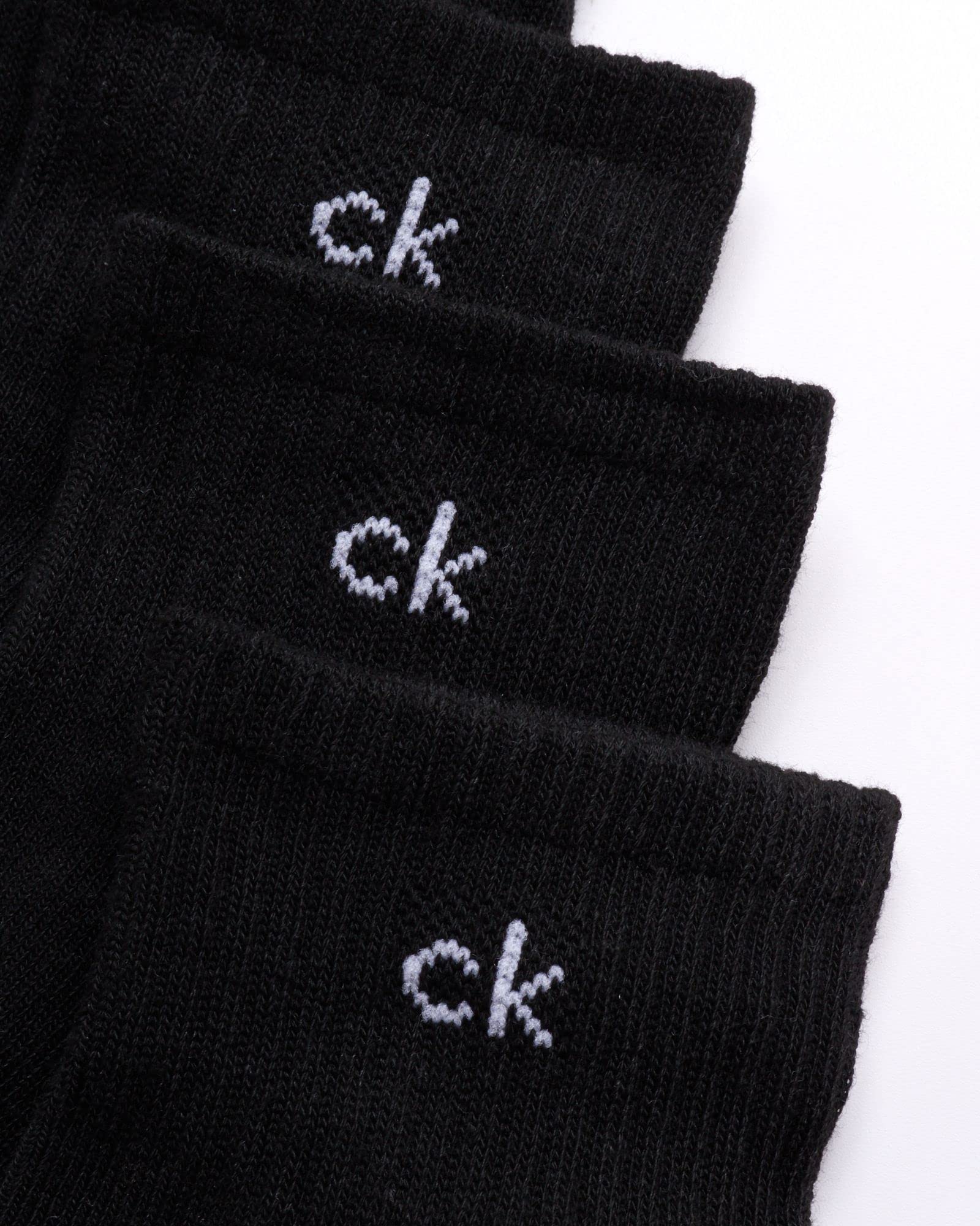 Calvin Klein Men's Socks - Athletic Cushioned Quarter Cut Ankle Socks (12 Pack), Size 712, All Black