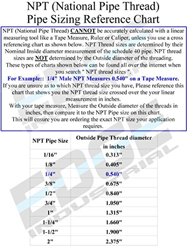 EDGE INDUSTRIAL BRASS 1/4" WYE PIPE, 1/4" MNPT x 1/4" FNPT, FUEL/AIR/WATER/OIL/GAS WOG (QTY 01)
