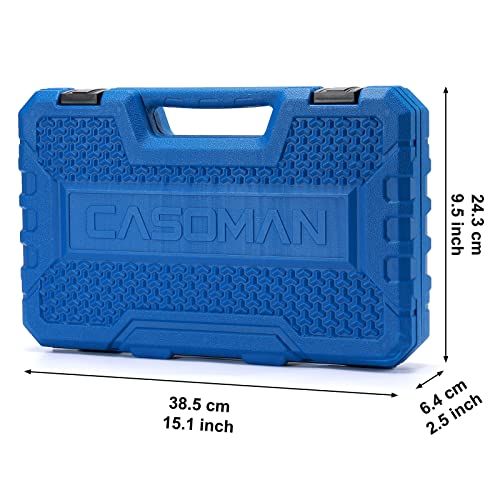 CASOMAN Master Torx Bit Socket and External Torx Socket Set, 60-Piece Set, S2 and Cr-V Steel,E4-E24, T6-T70,TT6-TT70,TP8-TP60