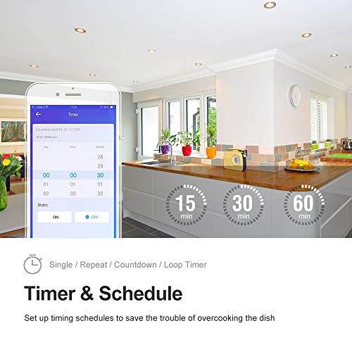 Sonoff TH16 Temperature and Humidity Monitoring WiFi Smart Switch for DIY Smart Home,Compatible with Alexa(16A)