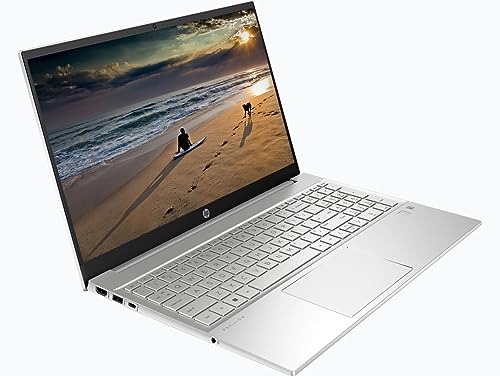 HP Pavilion 15.6 Inch FHD Touchscreen Business Laptop with 12th Gen Intel Core i7-1255U, 8GB RAM, 512GB SSD, Backlit Keyboard, HDMI, Windows 11 Pro, Silver, PCM