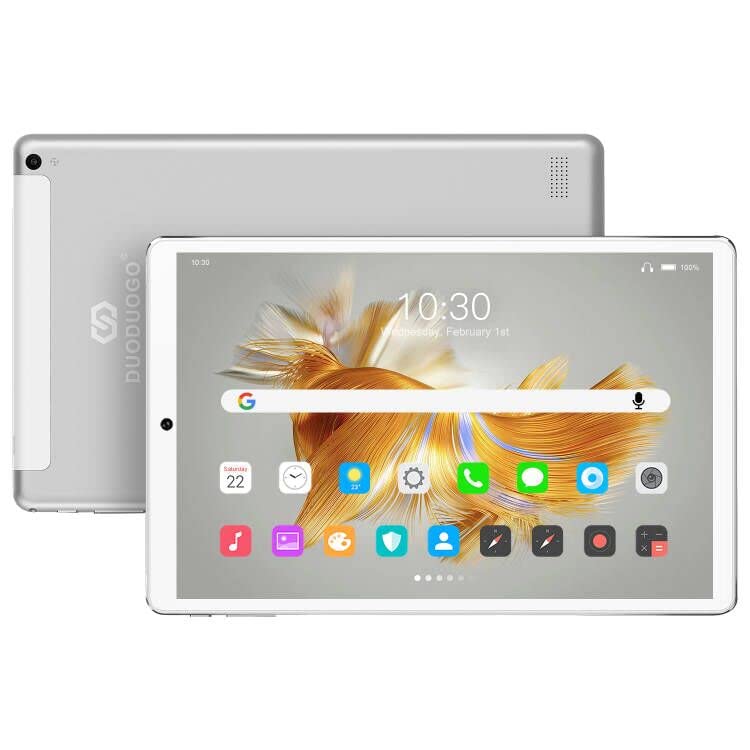 DUODUOGO Tab P8 Tablet 10.1 inch Android 10.0 Tablets, 4GB RAM 64GB ROM Tablet PC,13MP Dual SIM 4G /WiFi, 8000mAh, GPS, Bluetooth, Google Certified Tablet