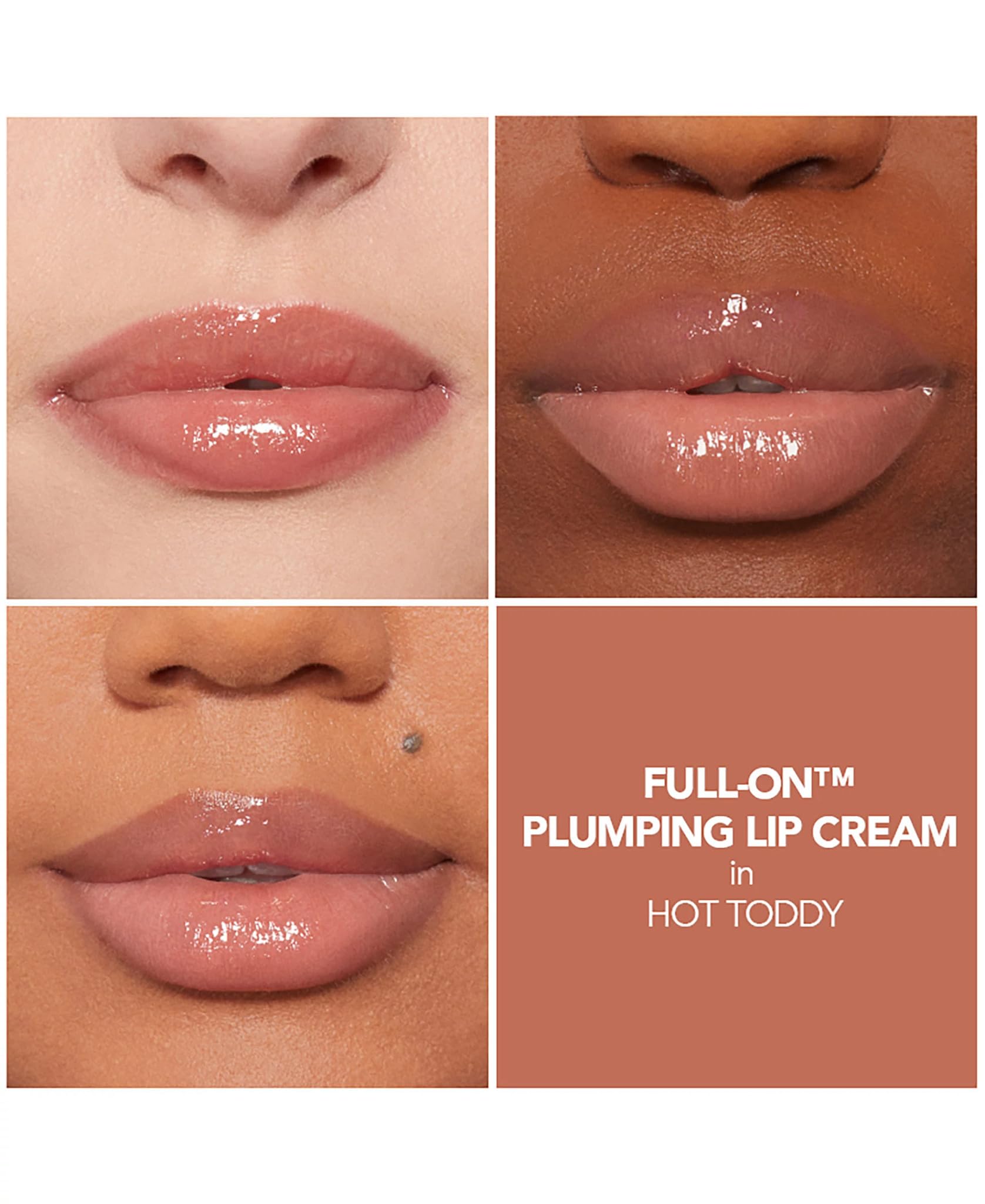 Buxom Full-On Plumping Lip Cream, Lip Plumper Gloss, Enhancing Tinted Lip Plumper, Moisturizing Lip Gloss with Peptides and Vitamin E, Cruelty Free