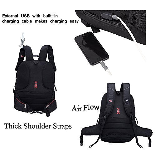 FreeBiz 55L 21 Inch High Laptop Backpack fits under 19 Inch Gaming Computer Notebook Macbook for Men (18.4 inch)