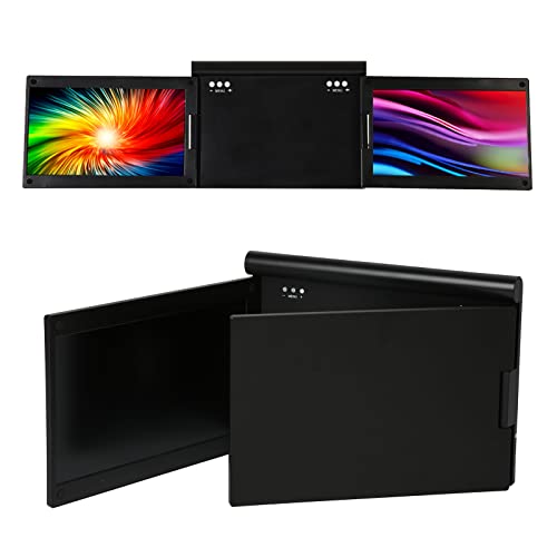 Dual Screen Laptop 13.3 Inch IPS Dual Extender Screen Full View Home Portable Green HDR Technology (X50-A US Plug)