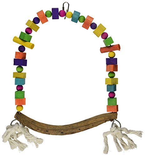 Prevue Pet Products BPV62681 Bodacious Bites Wood Bird Toy, Swing