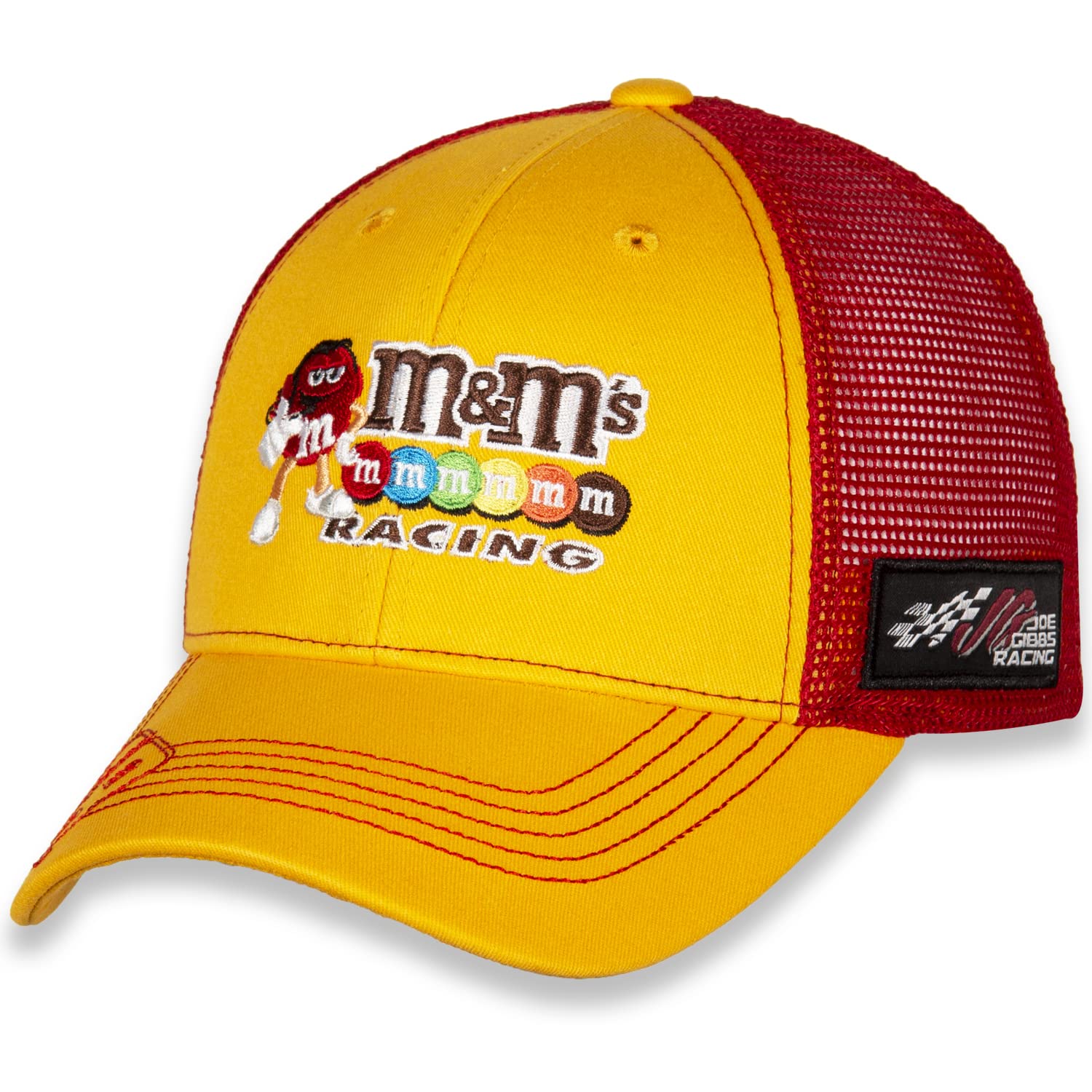 Checkered Flag Sports NASCAR 2022 Vintage Sponsor Trucker Mesh Adjustable Hat Cap-Kyle Busch #18