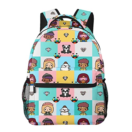 hgxim Backpack Pattern Lightweight Leisure Bag 3d Printing Large Capacity Pattern Leisure Bag Travel