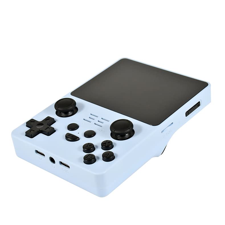 DELEA Powkiddy RGB20S Handheld Game Console, 3.5 Inch Screen Retro Arcade Built-in 20,000 Classic Games (Blue)
