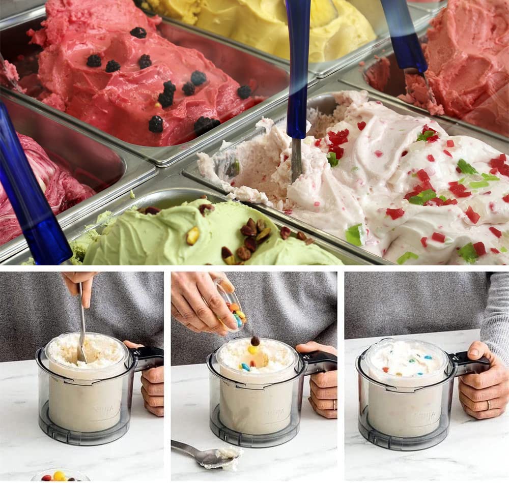 Ice Cream Pints Cup,Creami Pint Containers with Lids for Ninja Cream Pints,Creami Pints Kitchen Accessories,for NC301 NC300 NC299AMZ Series Ice Cream Maker,Dishwasher Safe