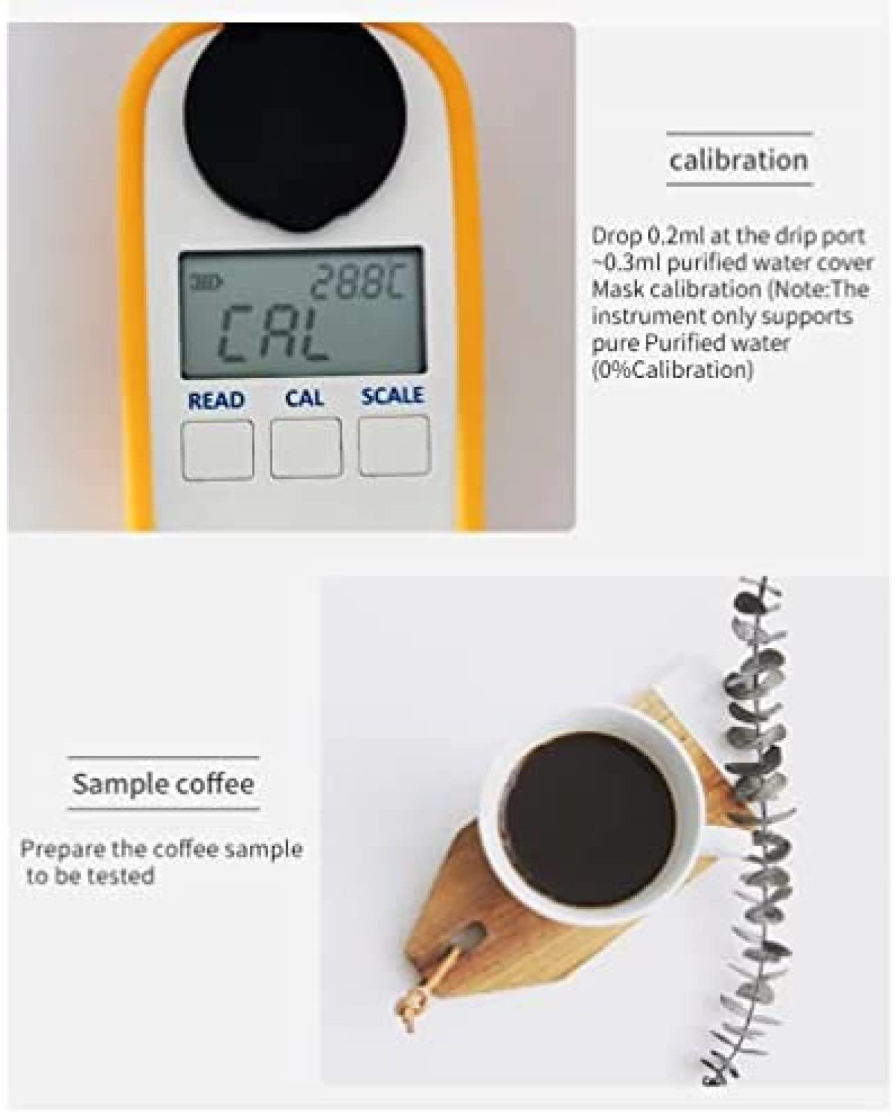 Digital Honey Refractometer/High Accuracy Honey Moisture Tester with ATC for Maple Syrup, and Molasses, Bee Keeping Supplies, 0-90% Brix Scale Range,Tranquillity69