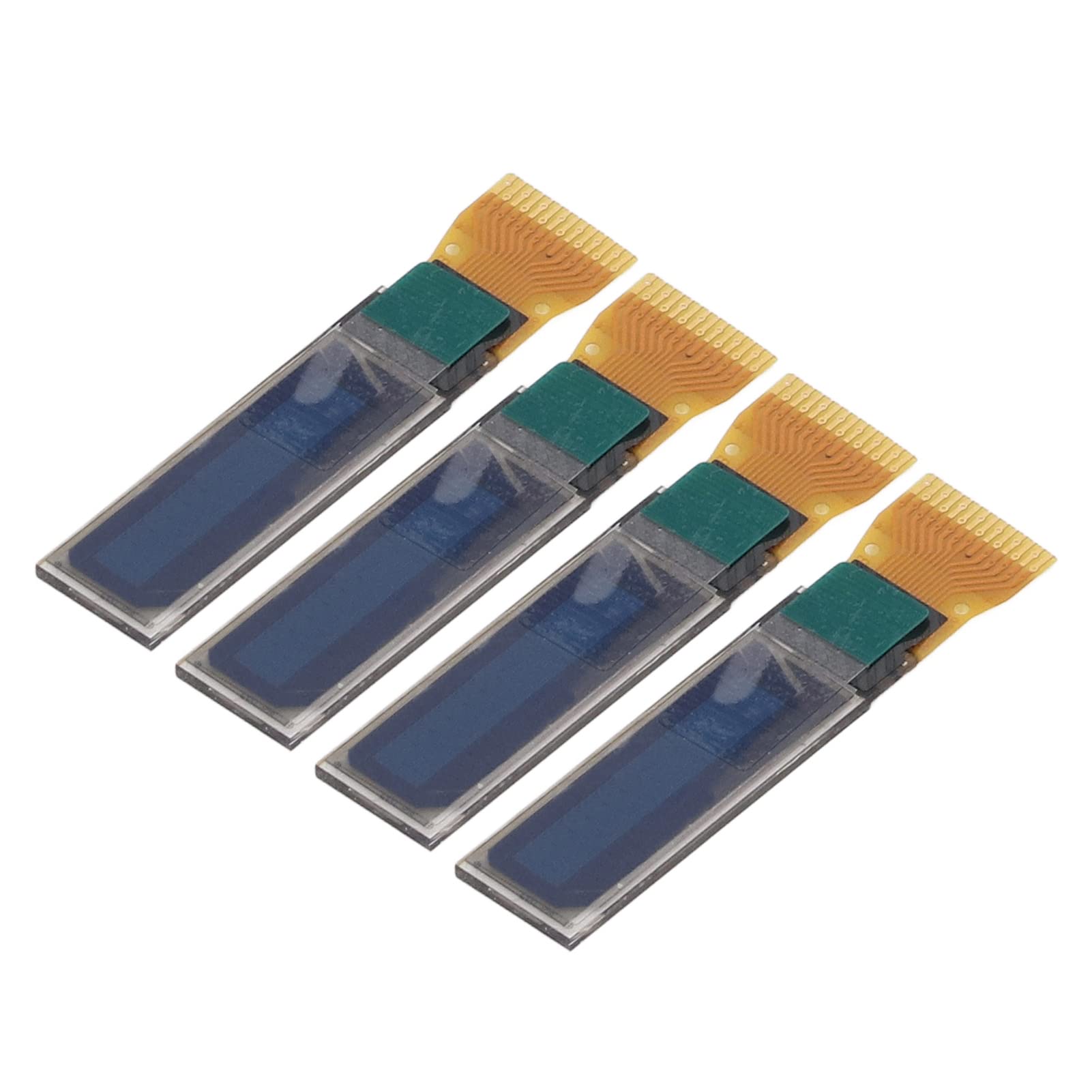 Digital LCD Board Accessory, SPI IIC Interface 96x16 LCD Display Module 14 Pin 4Pcs Wide Compatibility for Electronics Electrical and Engineering