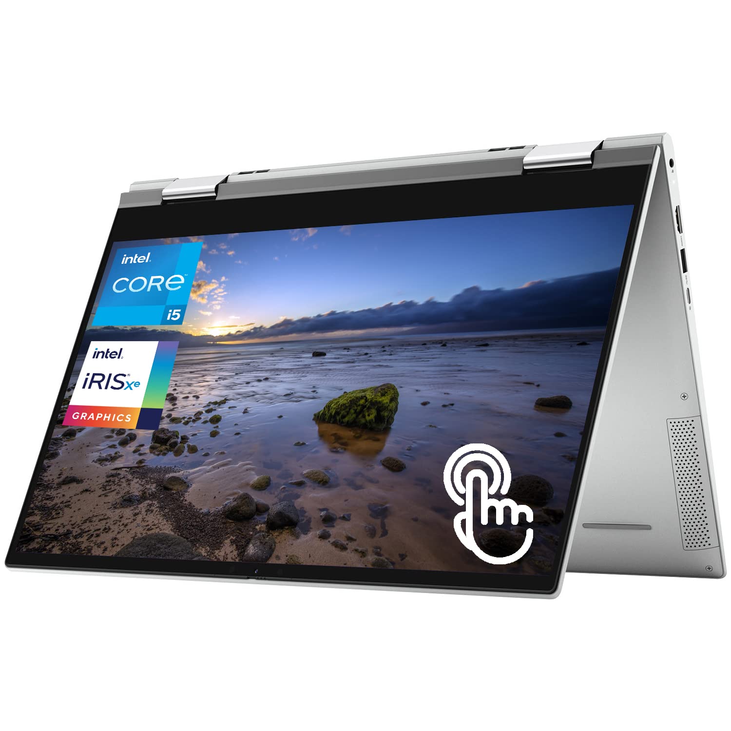 Dell 2022 Newest Inspiron 7506 2-in-1 Laptop, 15.6" Full HD Touchscreen, Intel Core i5-1135G7, 32GB DDR4 RAM, 1TB SSD, Webcam, Backlit Keyboard, Fingerprint Reader, HDMI, Wi-Fi 6, Windows 11 Home