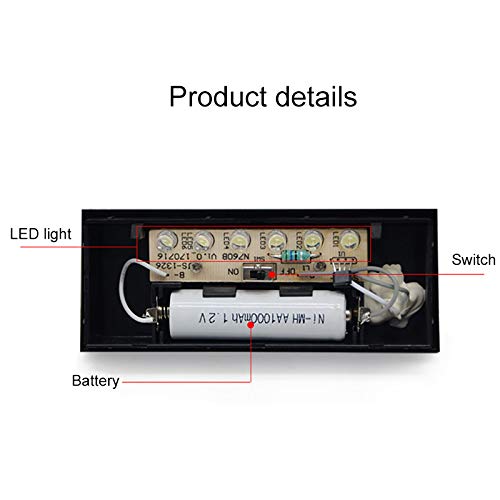 Solar Led House Number Digital Light, Modern Address Sign, Wall-Mounted Signage for Home Garden Yard Street