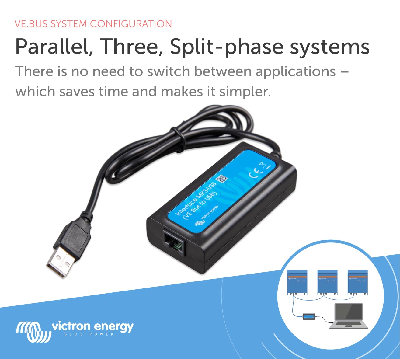 Victron Energy Interface MK3-USB (VE.Bus to USB)
