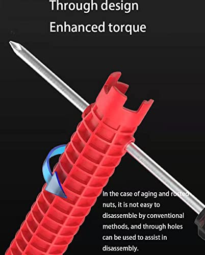 dsdzkj 8-in-1 Sink Wrench, Basin Wrench is a Multi-purpose Tool for The Kitchen, Bathroom, Toilet, and Narrow Space Under