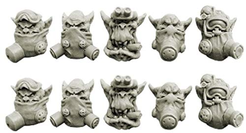 Spellcrow Orcs: Heads in Gas Masks
