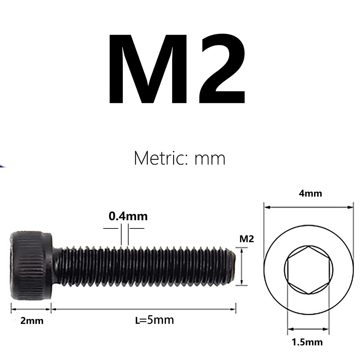 Love MEI Screws Replacement Kit Size 2MX5,with Screwdriver(12 psc)