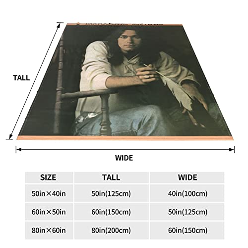 Flannel Blanket Dan Fogelberg Soft Lightweight Throw Blanket Warm Durable Sofa Couch Decor Beding 50"X40"