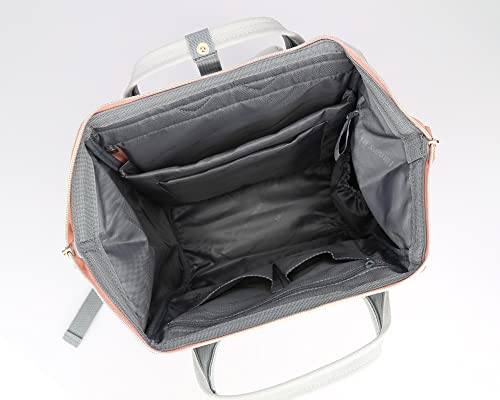 Himawari Laptop Backpack for Women&Men,Wide Open Large USB Charging Port 15.6 Inch Laptop Doctor College Work Bag(123#-Black)