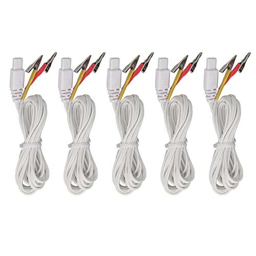 Crocodile Clip Connective Cord, Potable Size Copper Foil Wire Crocodile Clip Cord for Slimming Massager