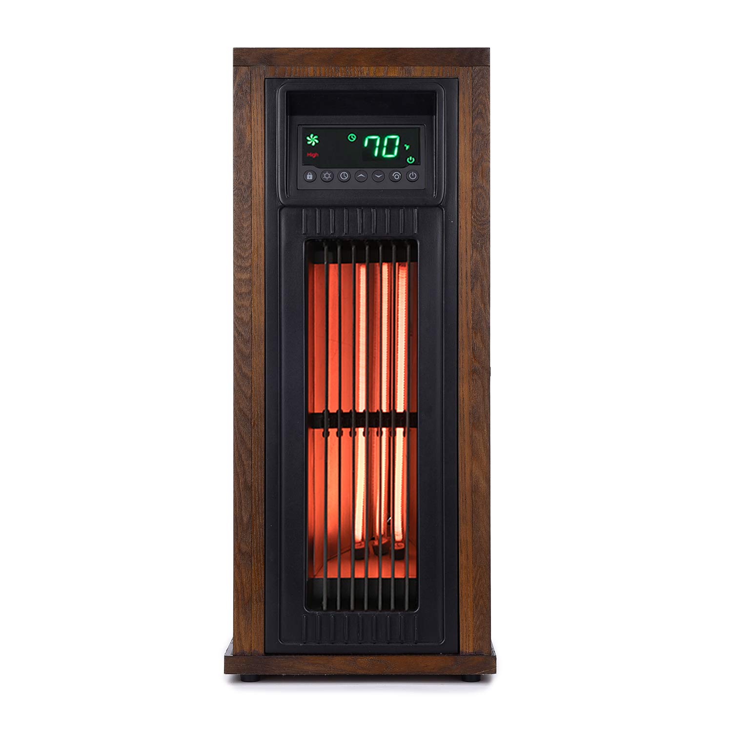LIFESMART GLOBAL Tower Heater, Portable Indoor 23" Infrared Quartz Space Heater, 1500W