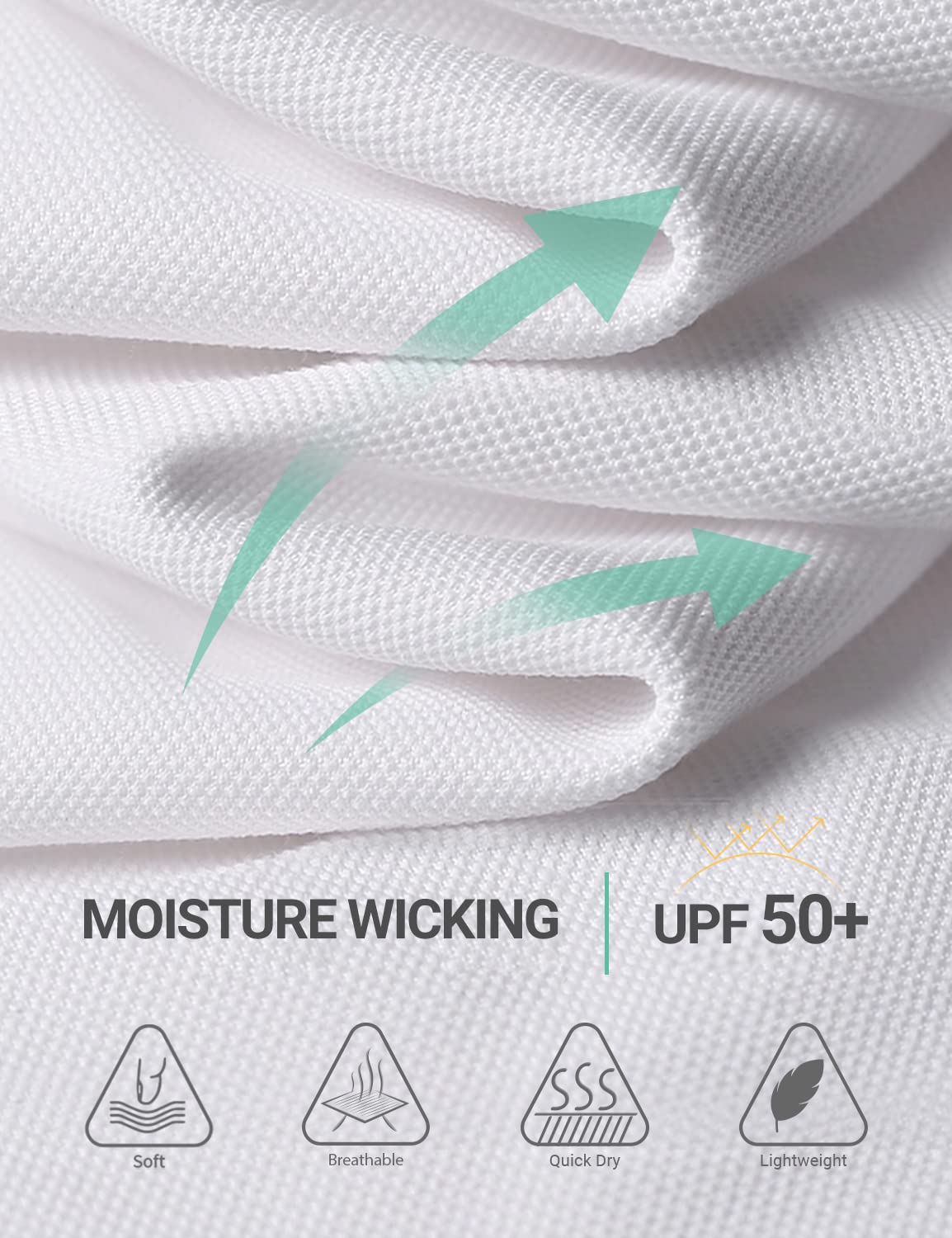 BVVU Mens Outdoor Polo Shirt Long Sleeves Performance Tactical Golf T-Shirts Moisture Wicking Collared Tennis Tees
