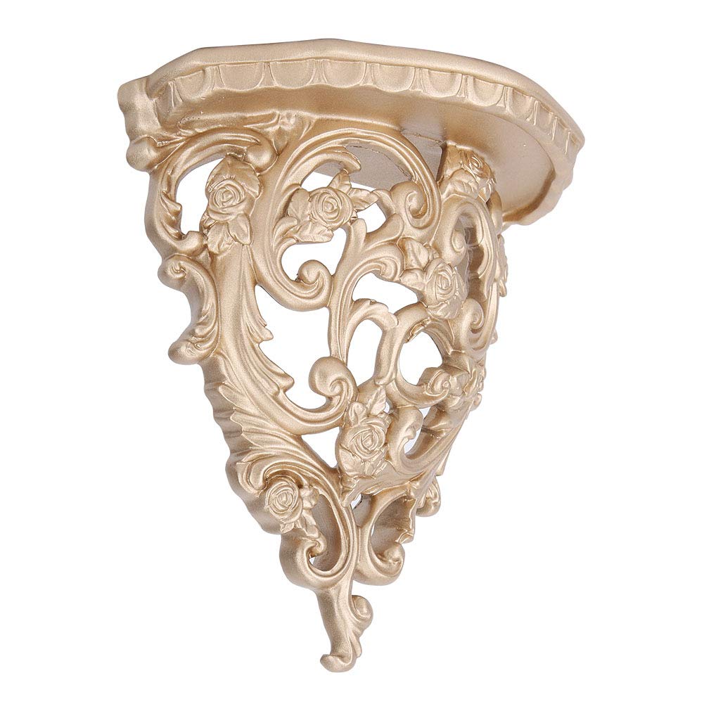 Gsycle Floating Shelves, European Hollow Style Shelf Wall Mount Storage Rack Decoration Shelf for Home Living Room Decorations