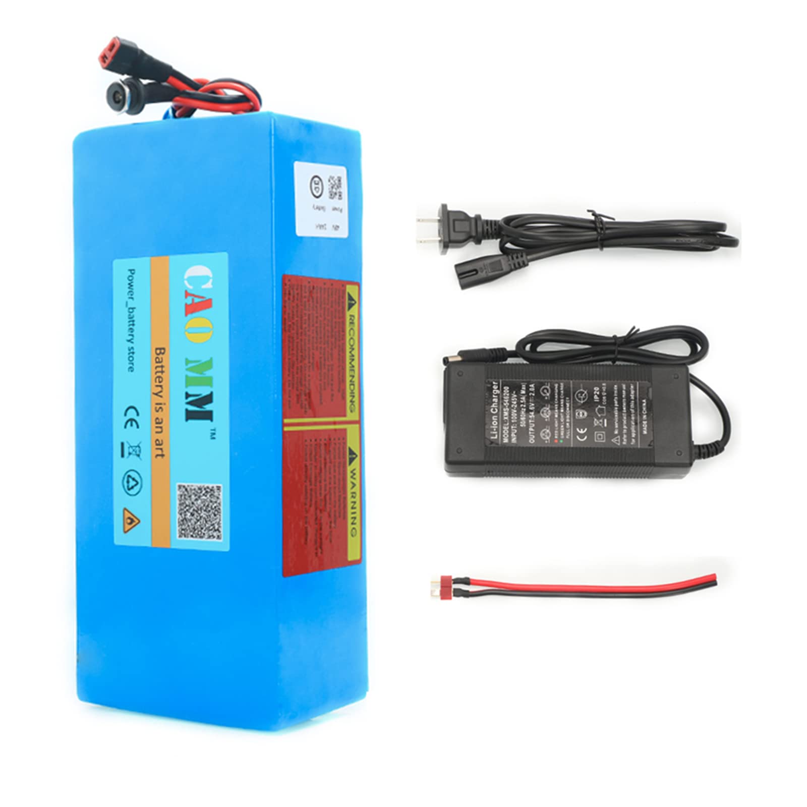 Cao MM 48V Battery, Ebike Battery, 48V/14AH 30amp Lithium Battery Pack Li ion Battery for 1200W Motor Electric Bike Bicycle Scooter