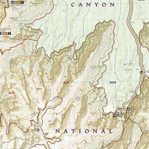 Grand Canyon, North and South Rims [Grand Canyon National Park] (National Geographic Trails Illustrated Map)