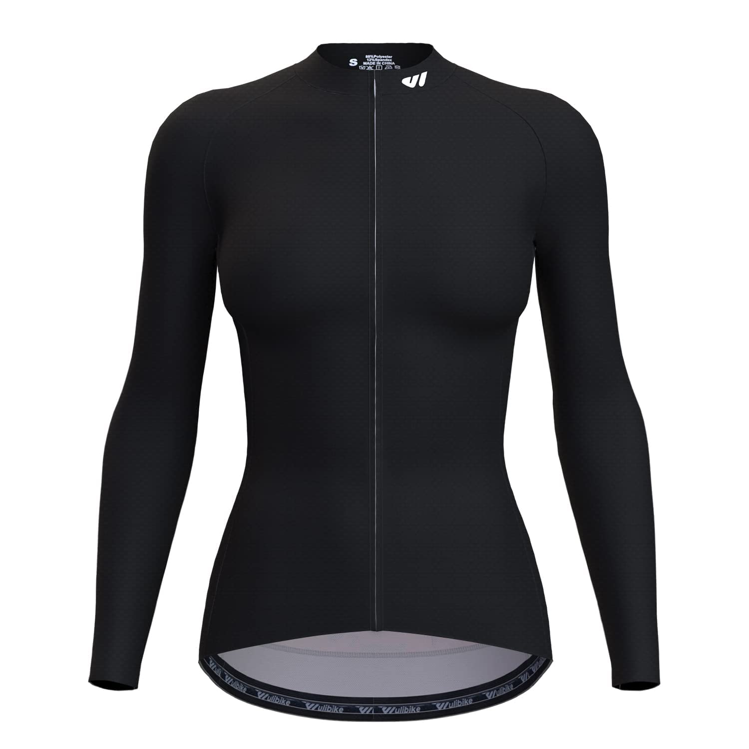 Wulibike Bicycle Shirts Women Bike Shirts for Women Long Sleeve Specialized Womens Cycling Jersey Black