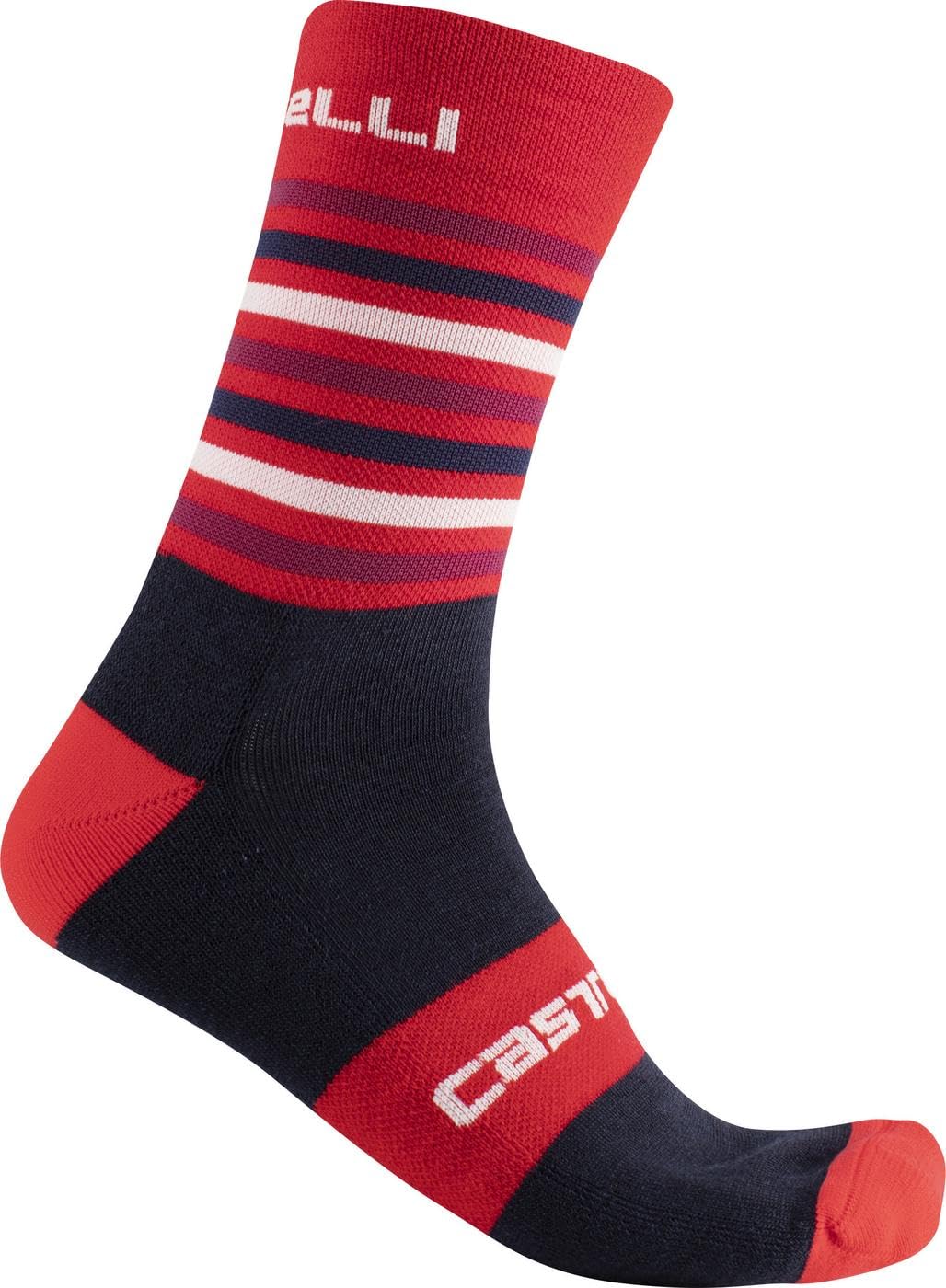 Castelli Gregge 15 Sock Travertine Gray/Nickel Gray, L/Xl
