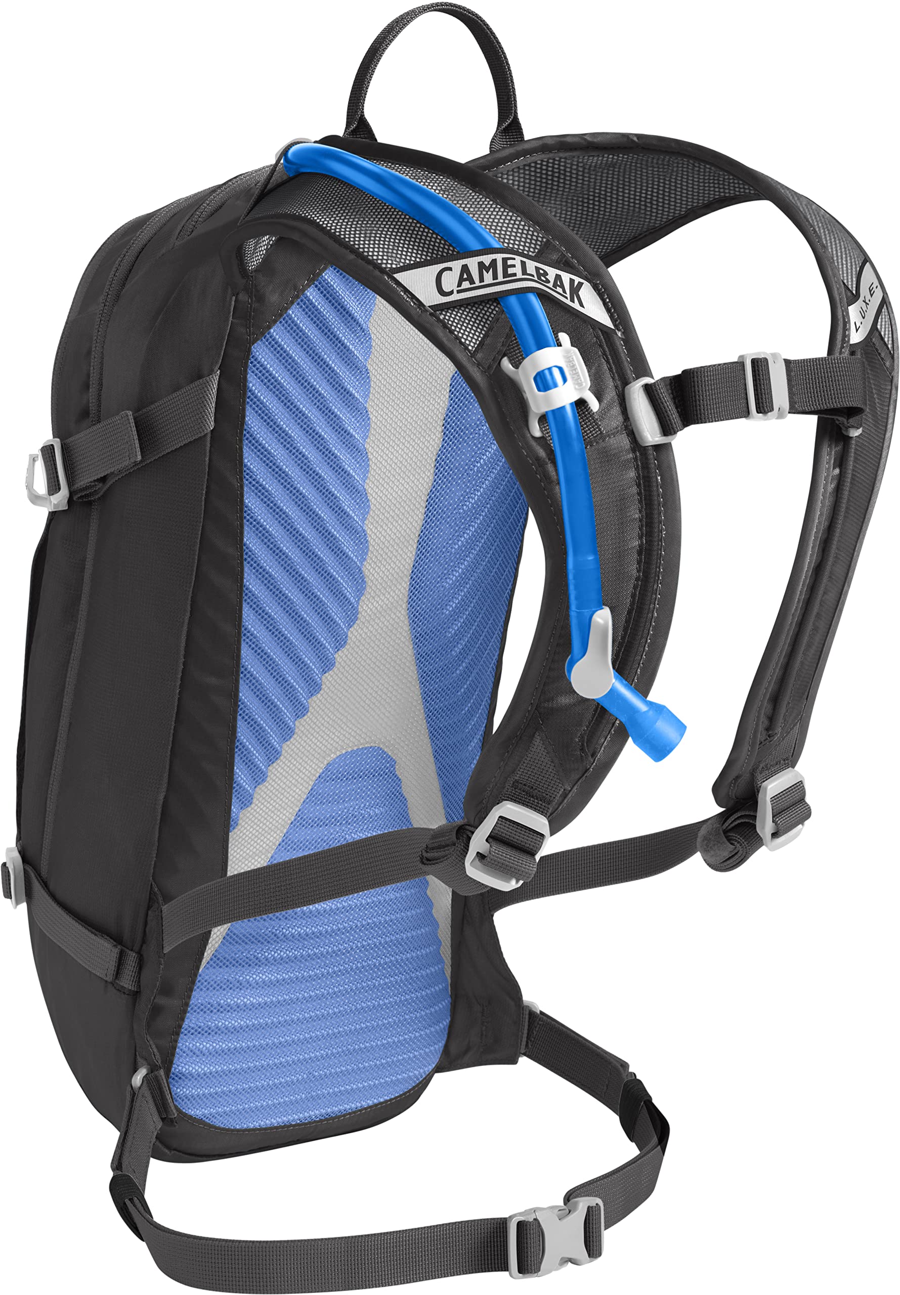 CamelBak Women’s L.U.X.E. Mountain Bike Hydration Backpack - Easy Refill Hydration Backpack, 100oz, Black