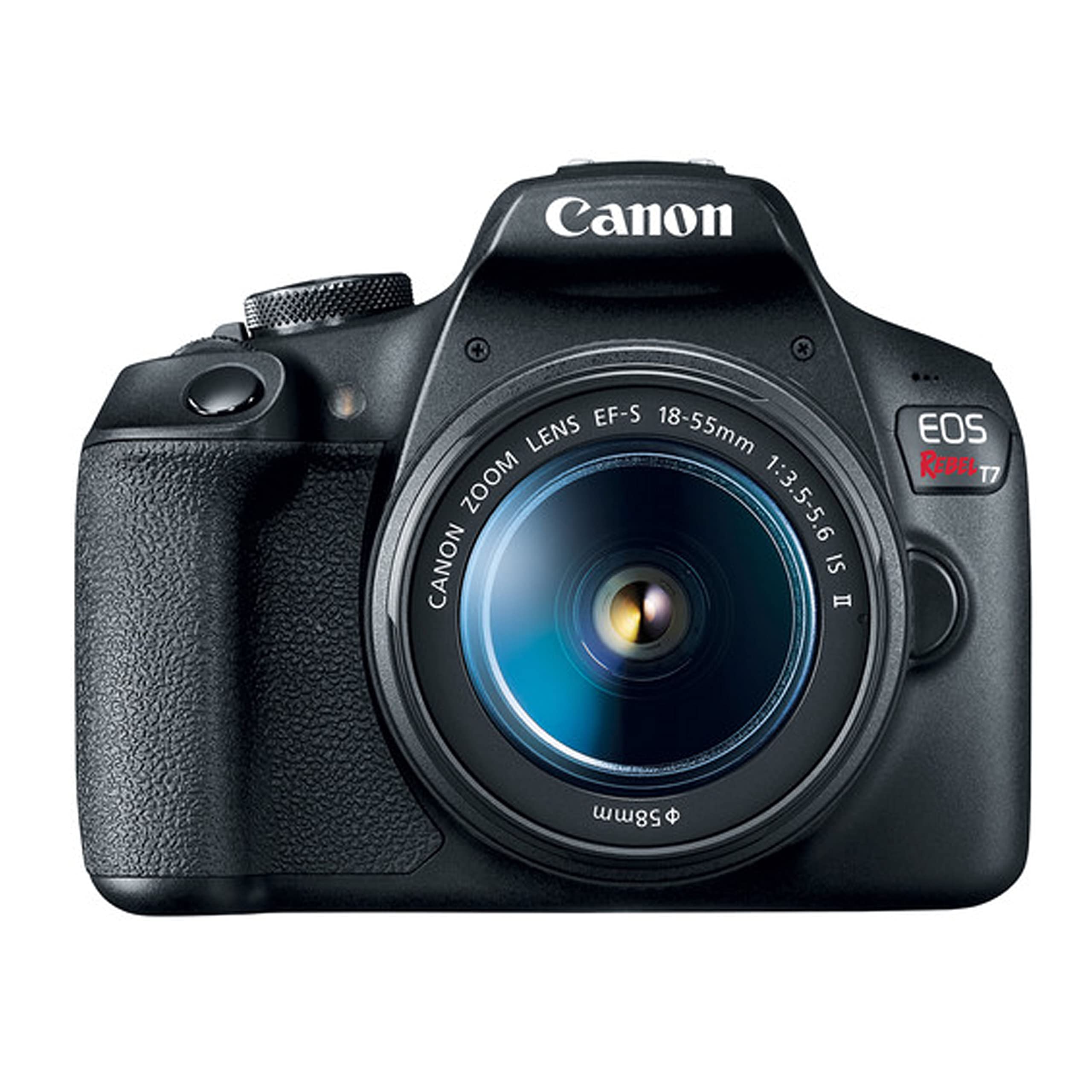 Canon EOS Rebel T7 DSLR Camera w/EF-S 18-55mm F/3.5-5.6 Zoom Lens+ 64GB Memory + Flash + Canon Sling Case + Steady Grip Pod + Tripod + Filters + Software + More (34pc Bundle)