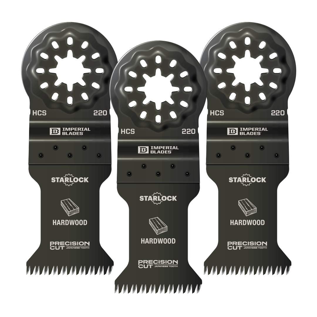 Starlock™ 1-3/8" Japanese Tooth Hardwood Oscillating Multi-Tool Blade, 10PC (Fits: Bosch and Fein. Also fits non-Starlock multi-tools: Milwaukee, Ridgid, Makita, Rockwell and more)