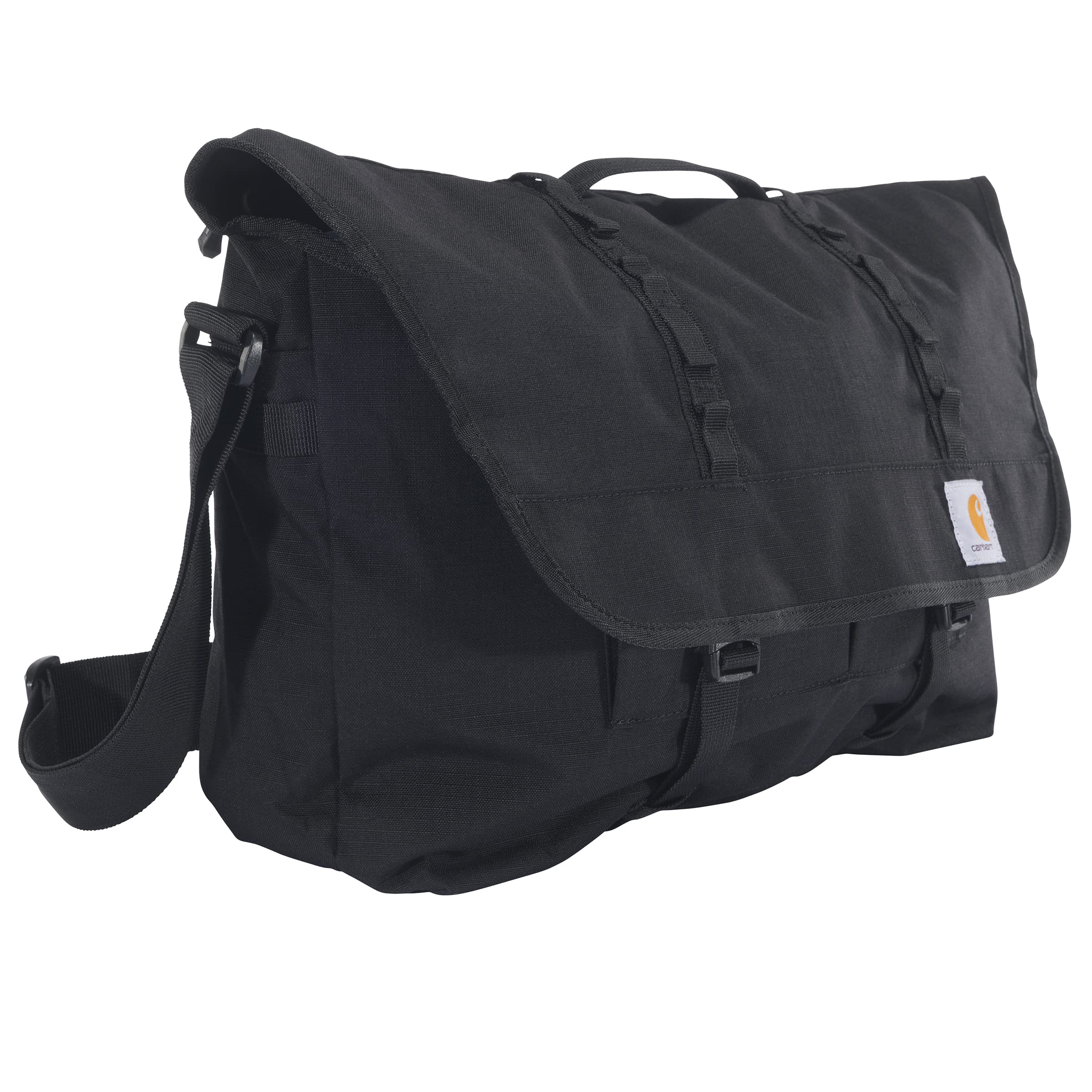 Carhartt Unisex-Adult Cargo Series Hook-N-Haul Messenger Bag, Black, Large
