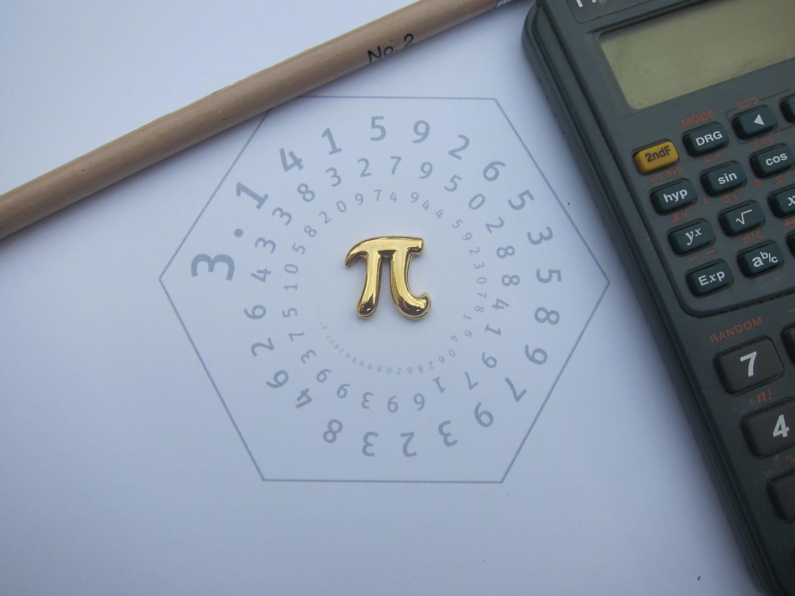 Jim Clift Design Pi Gold Lapel Pin - 100 Count