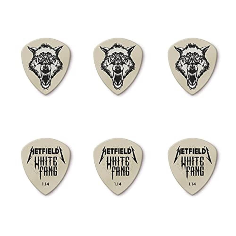 Jim Dunlop Hetfield's White Fang Custom 1.14mm Flow Guitar Pick Tin (PH122T114)
