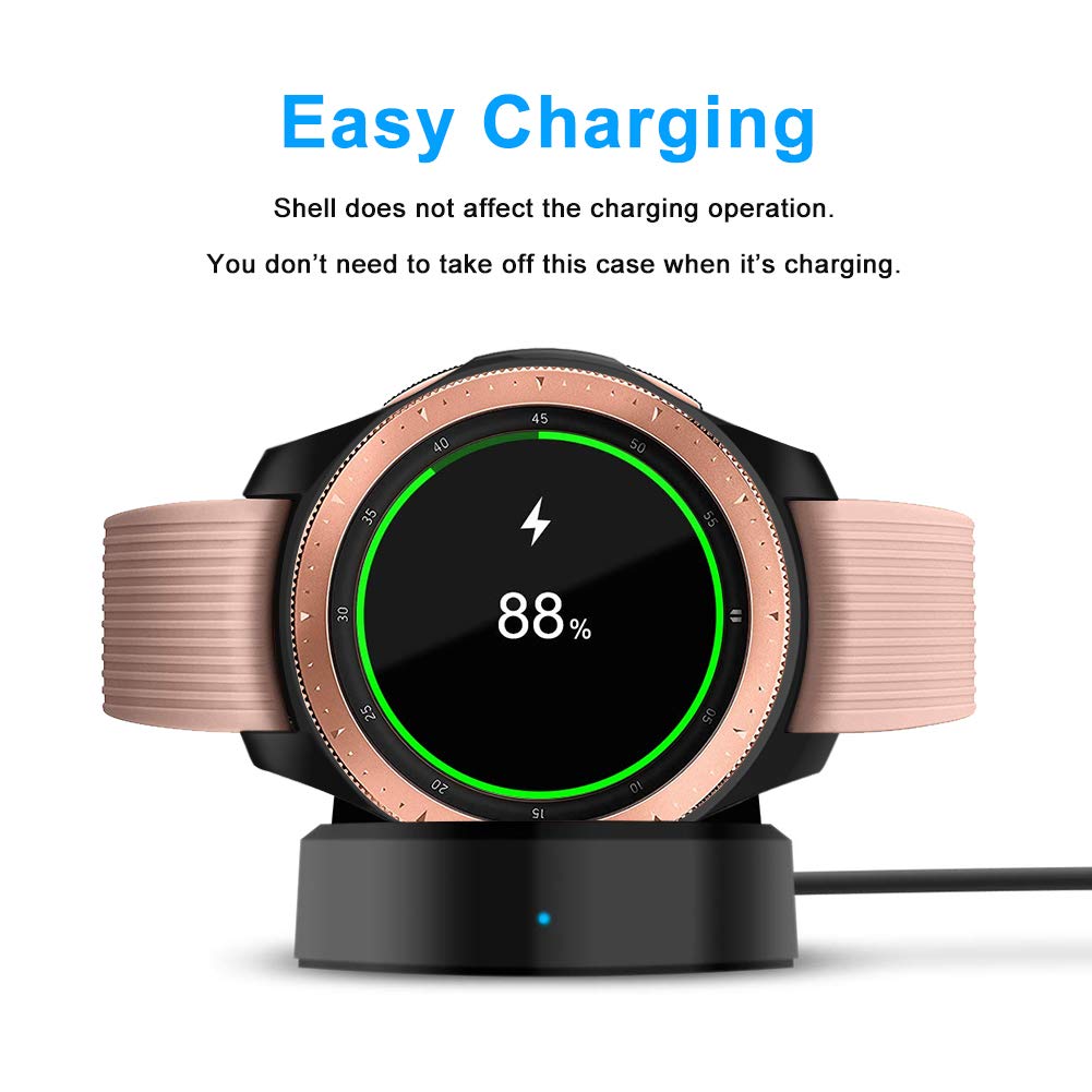 Case Compatible with Samsung Galaxy Watch 46mm, NaHai TPU Slim Plated Case Scratch-Proof Cover All-Around Protective Bumper Shell for Galaxy Watch 46mm SM-R800, (Not Galaxy Watch 4 Classic 46mm)