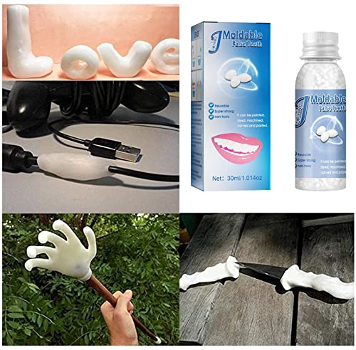 Decorative Denture Cup with For And Solid Tooth Make Glue Denture Teeth (30g) FalseTeeth Temporary Adhesive Confidently Tooth Missing Teeth Gaps Kit Denture Clip on Braces for Looks