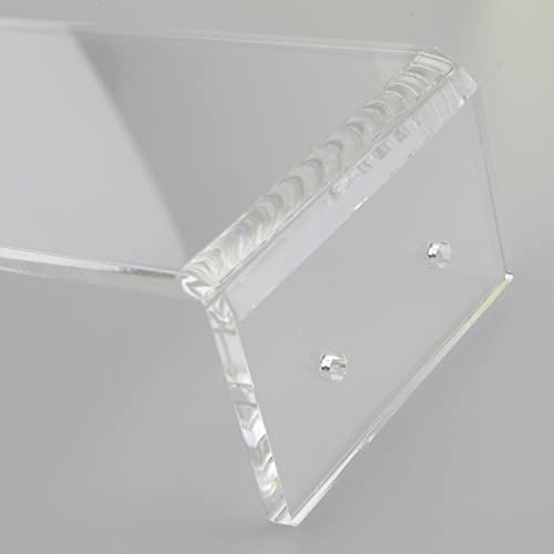 Floating Shoe Display Shelves β 4-Pcs Clear Acrylic Wall Mounted Shoe Rack β Levitating Shoe Display Shelves for Wall Storage β Sturdy Sneaker Storage Clear Shelves for Shoe Collection