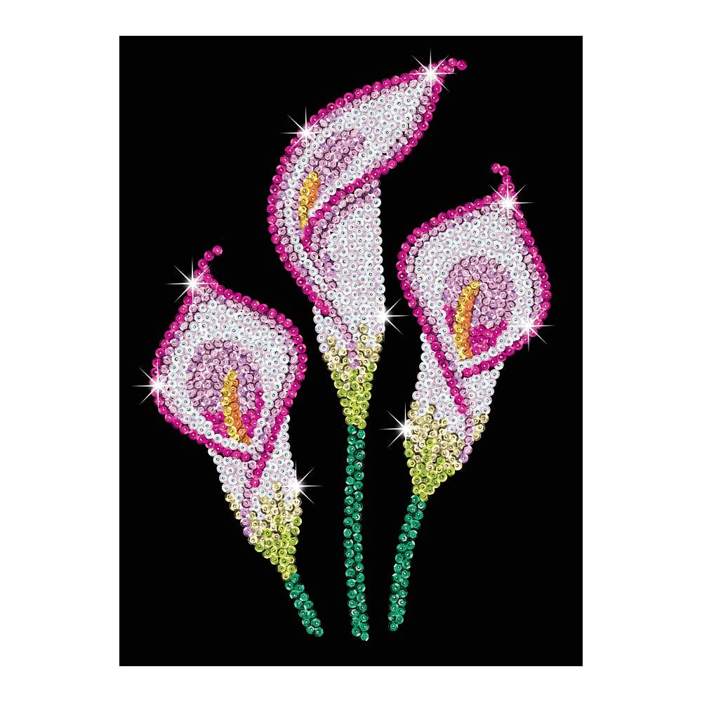 Sequin Art Purple Calla Lily, Sparkling Arts and Crafts Kit; Creative Crafts for Adults and Kids