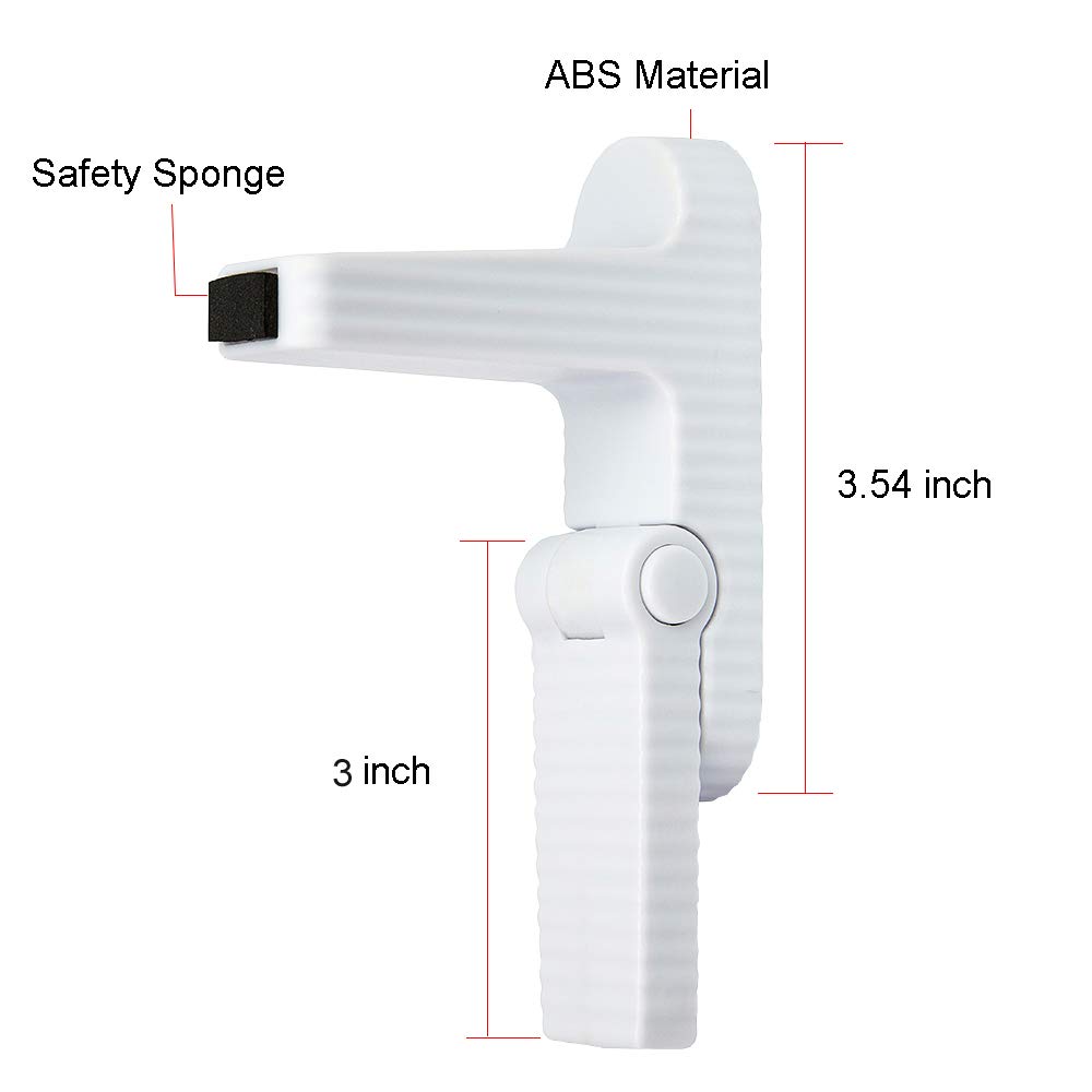 cabinet locks for babies/Safety Child Proof Door knob covers, No Drilling & 3M Adhesive Baby Safety Door Locks - 4 pieces