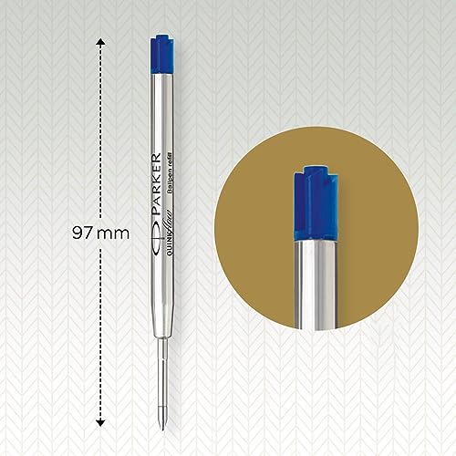 Parker QUINKflow Ballpoint Pen Ink Refill, Fine Tip, Blue