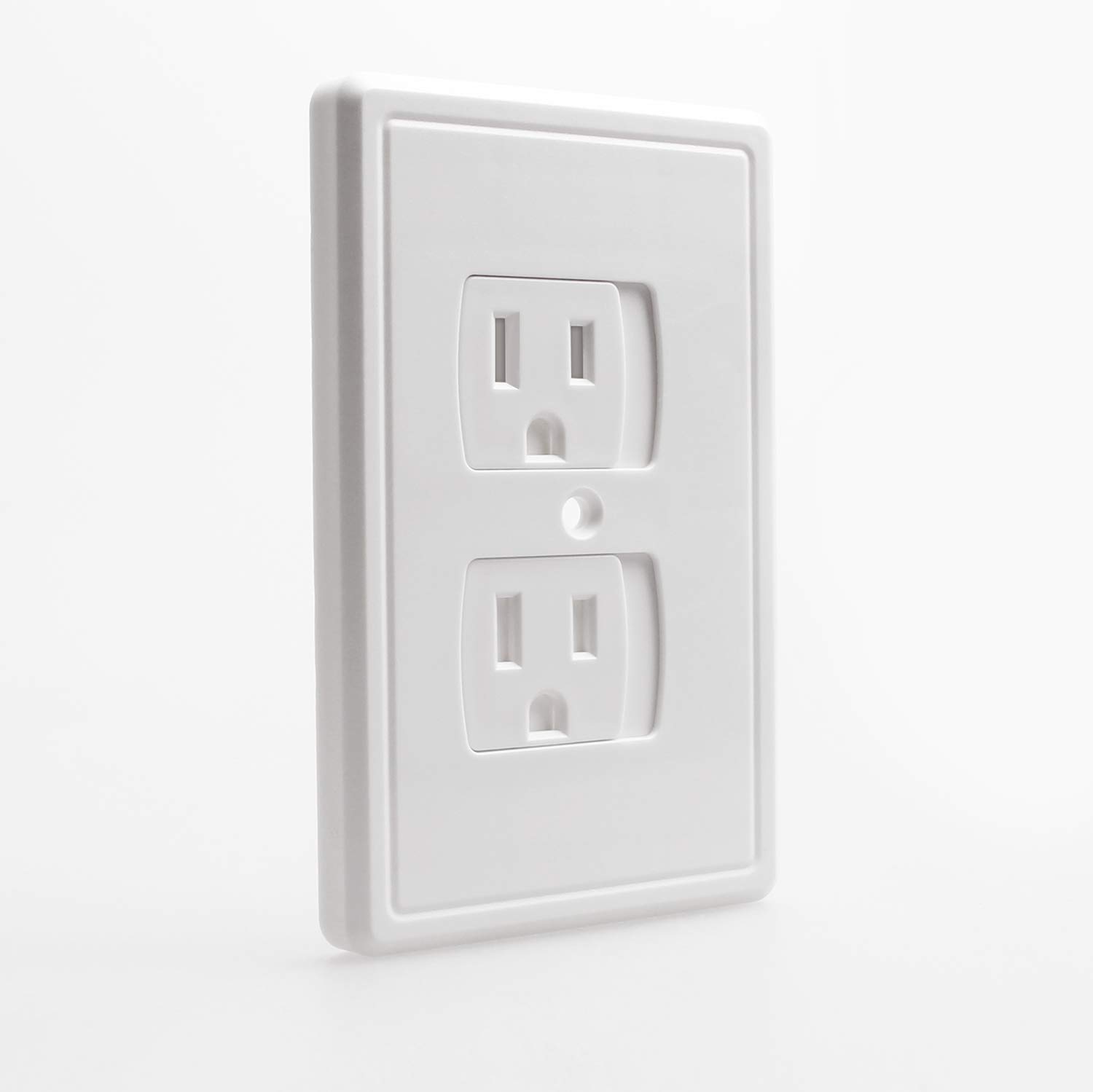 ChengFu Self-Closing Electrical Babyproof Outlet Covers - an Alternative to Wall Socket Plugs for Child Proofing (4 Pack)